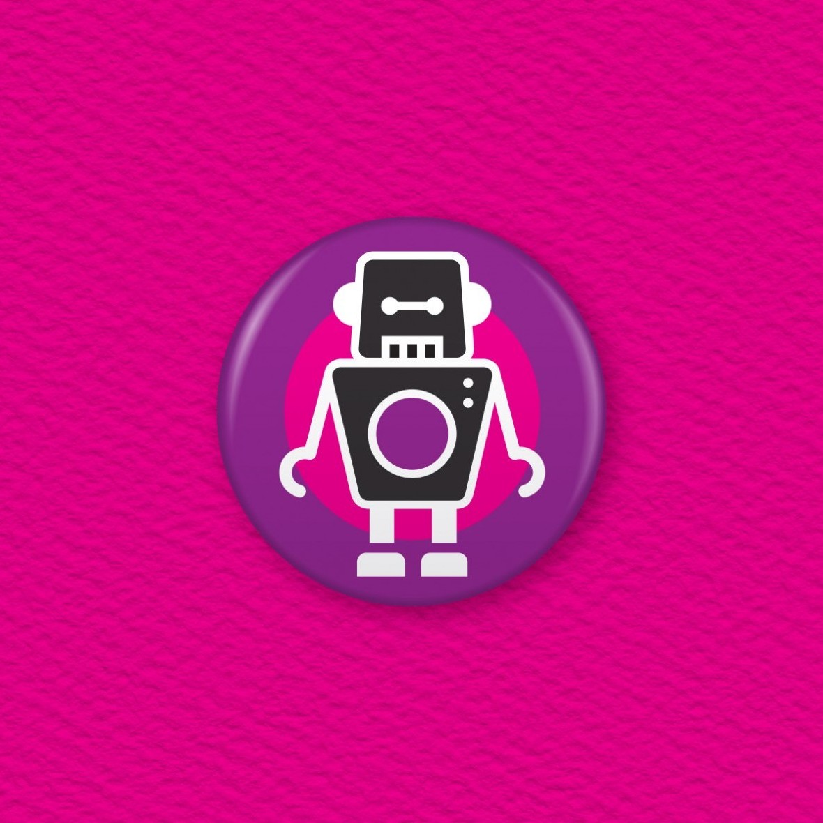 Robot Button Badge | Badger
