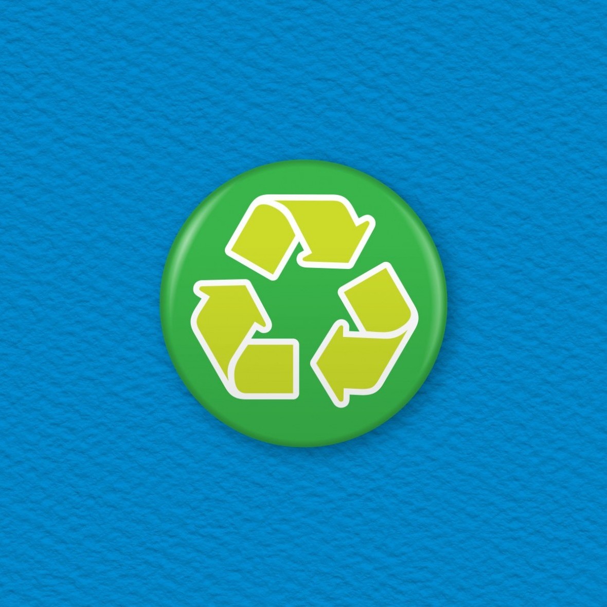 Recycle Button Badge | Badger