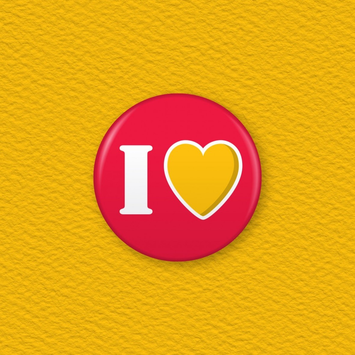 I Heart Button Badge | Badger