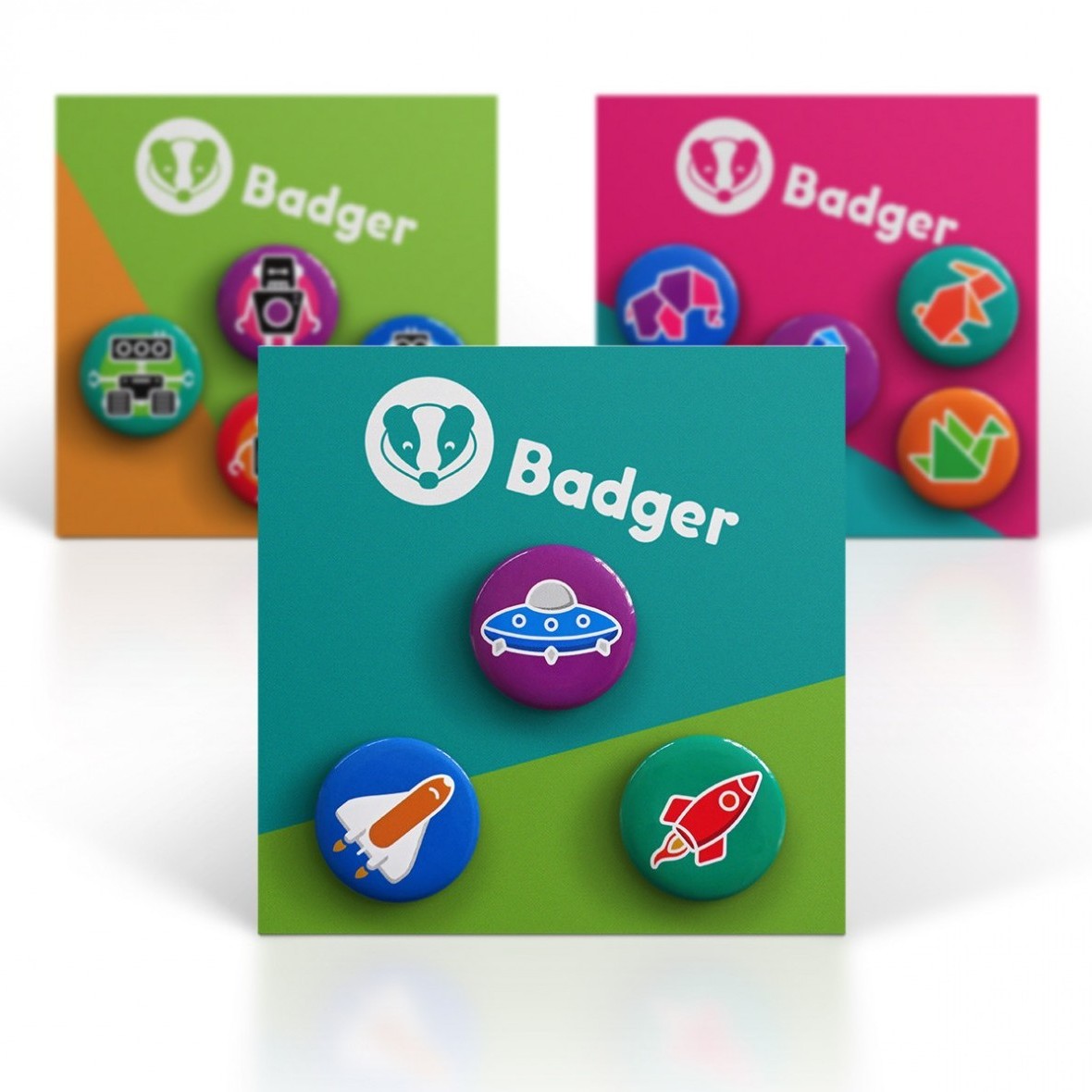 Badge Set Retail Packaging, Ideal For Gifts | Badger