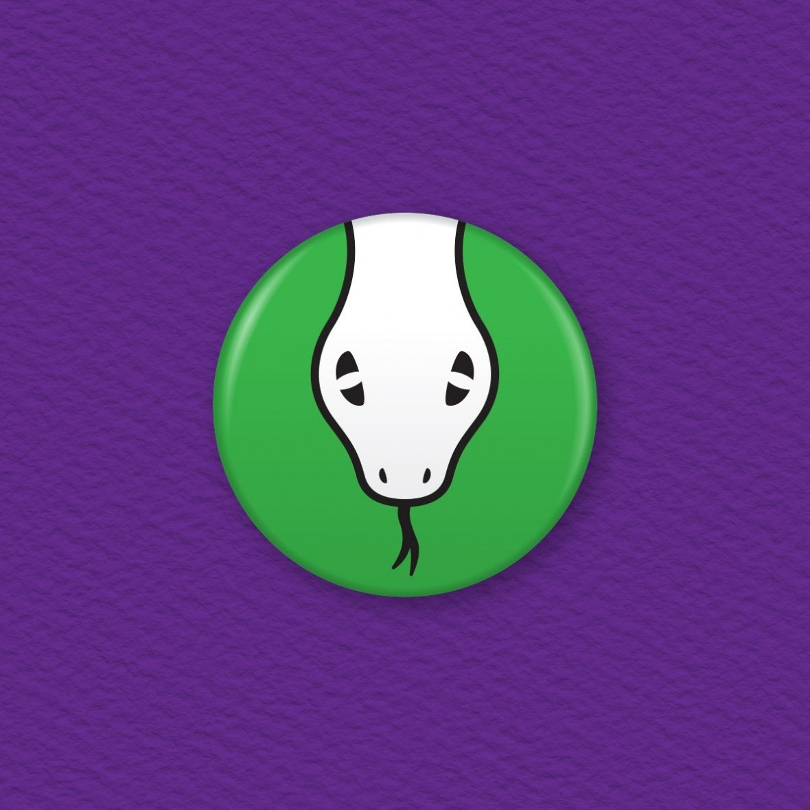 Snake Button Badge | Badger