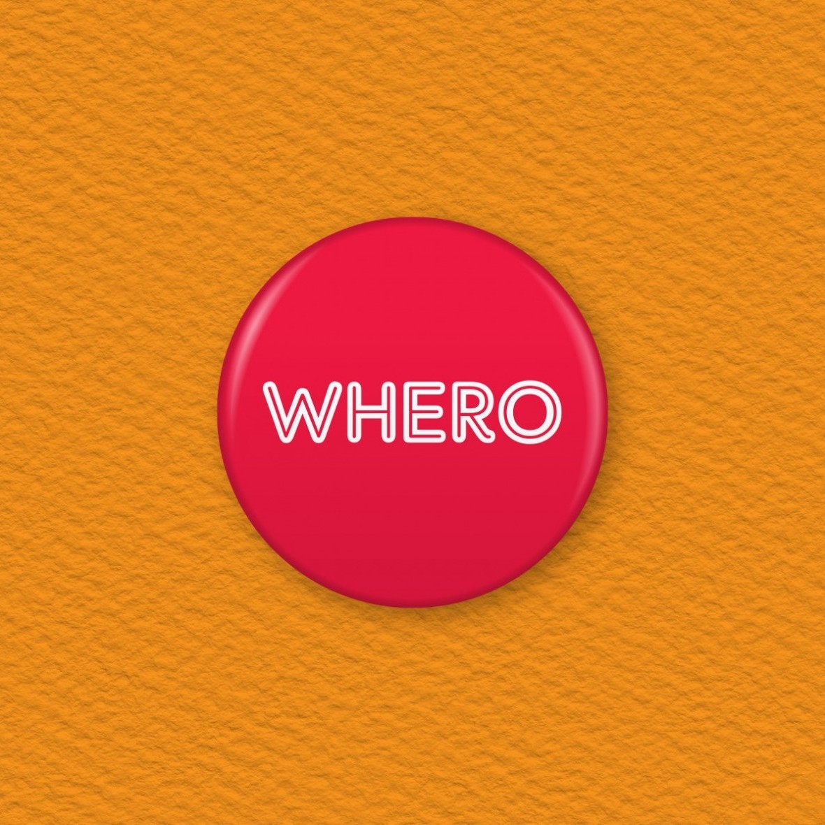 Whero (Red) - Te Reo Maori Colour Button Badge | Badger