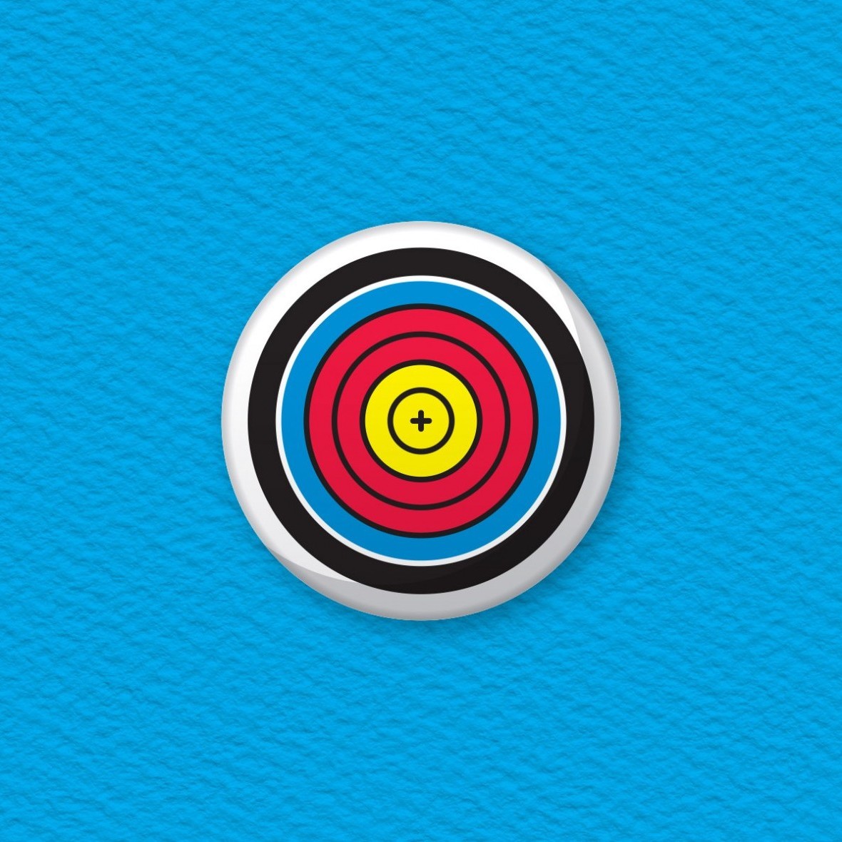 Archery Target Button Badge | Badger