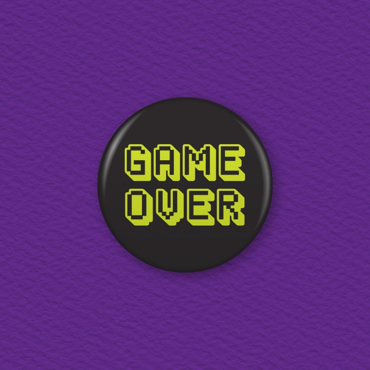 Game Over Button Badge | Badger