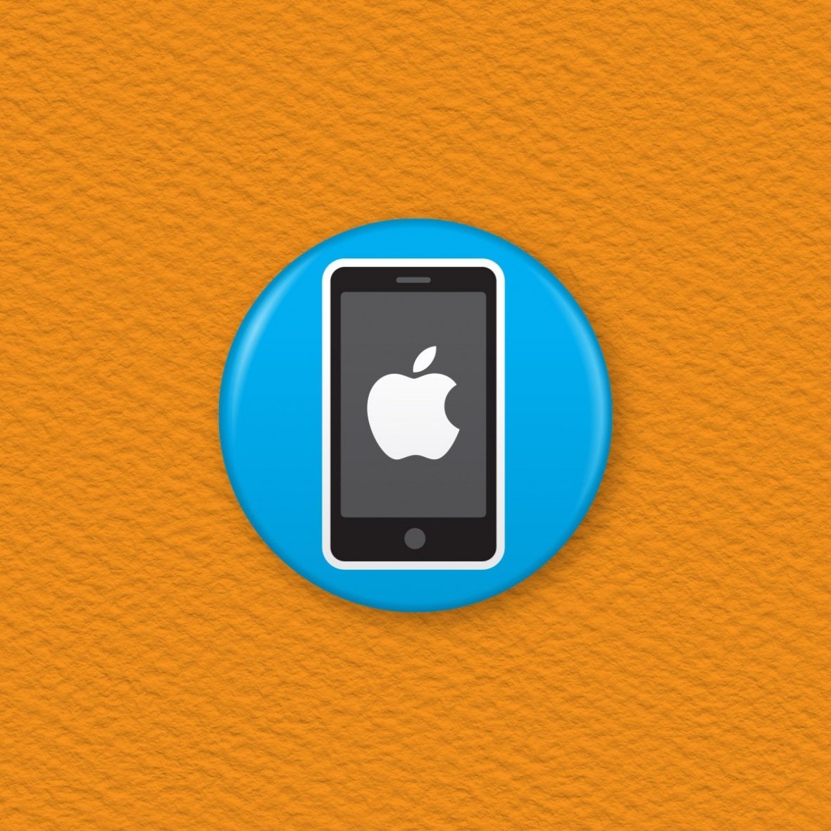 Apple Phone Button Badge | Badger