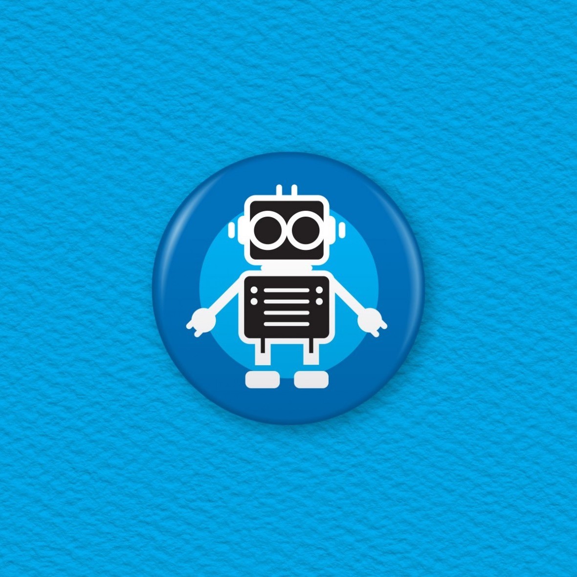 Robot Button Badge | Badger
