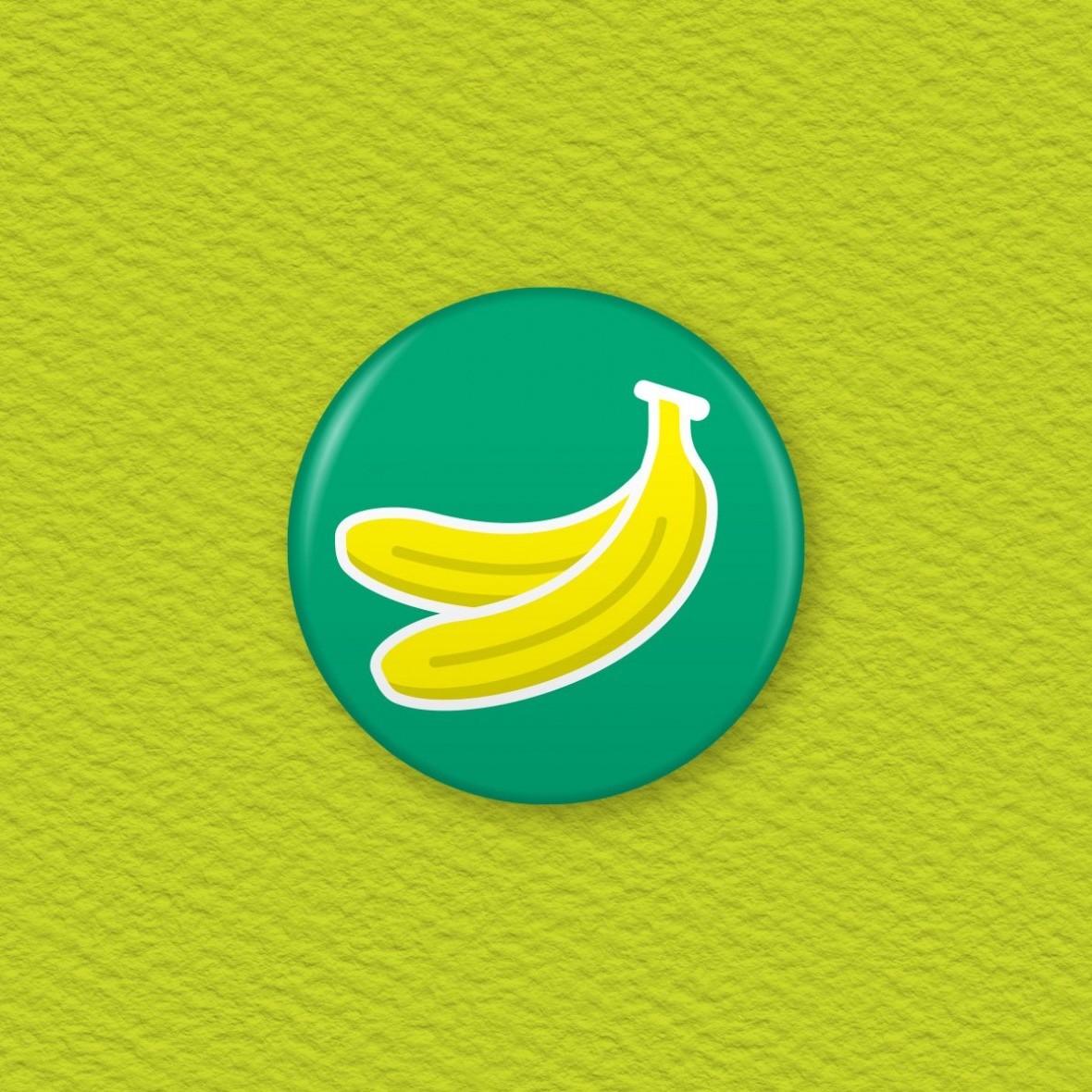 Banana Button Badge | Badger