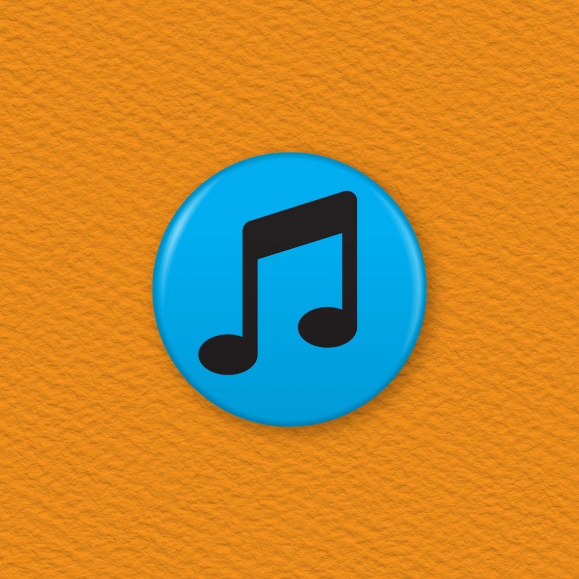 Music Note Button Badge | Badger