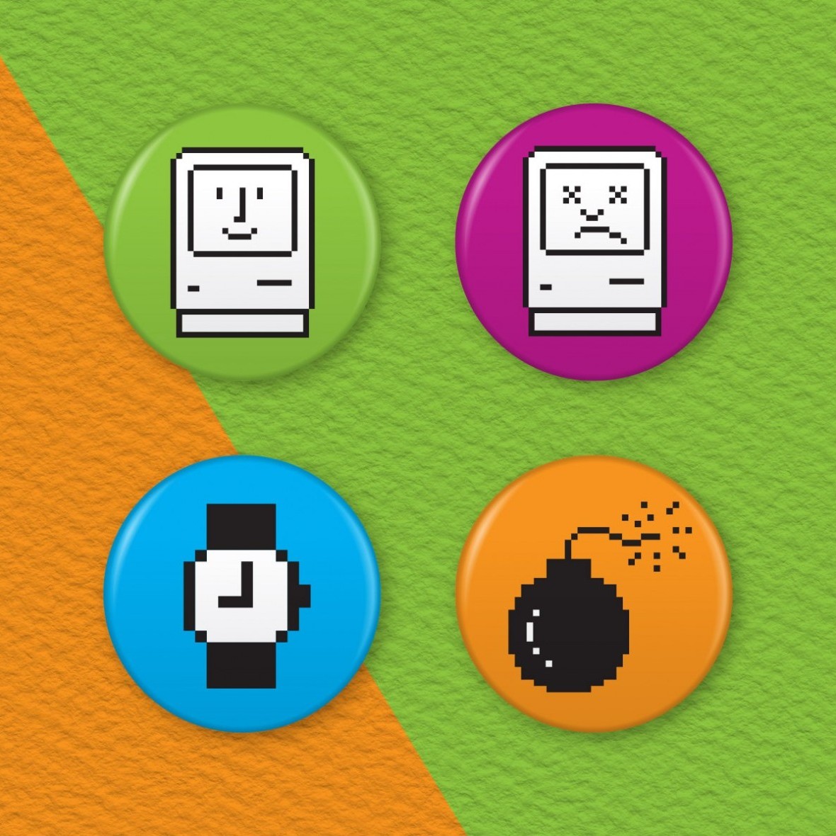 Apple Mac Button Badges - Shop Online | Badger Badges