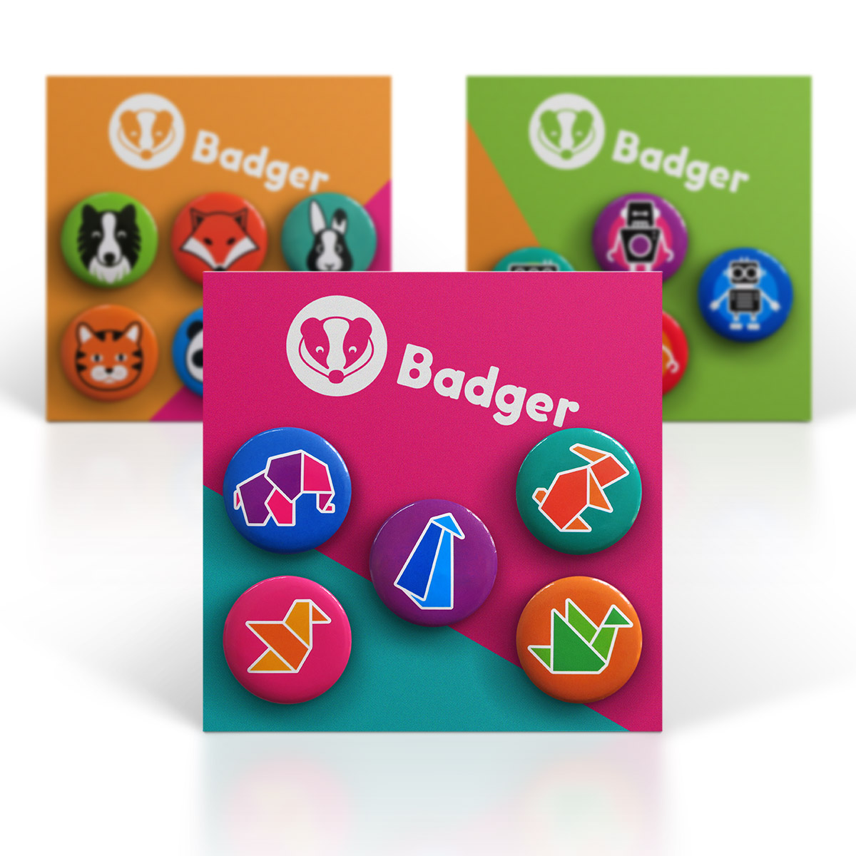 Badge Set Retail Packaging, Ideal For Gifts | Badger