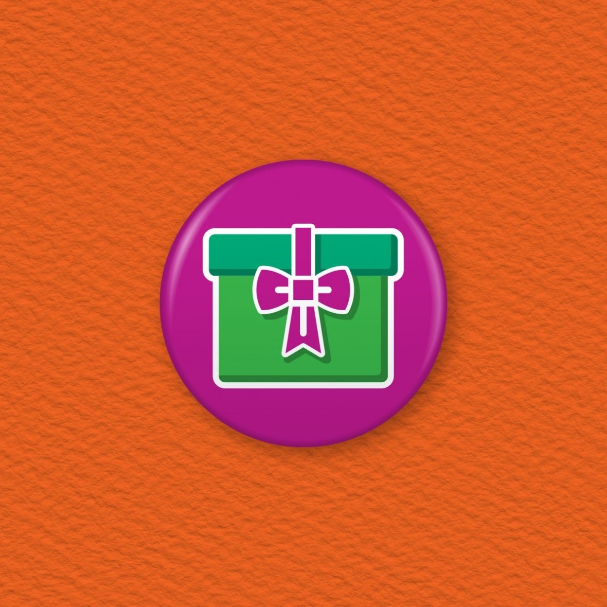 Present Button Badge | Badger
