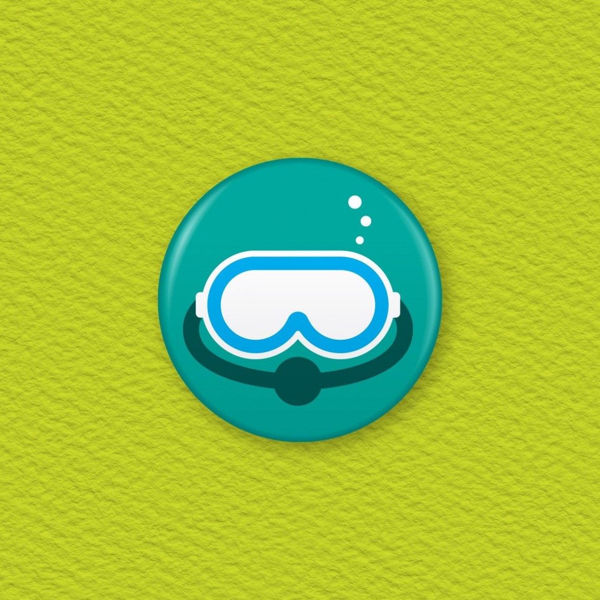 Scuba Dive Button Badge | Badger